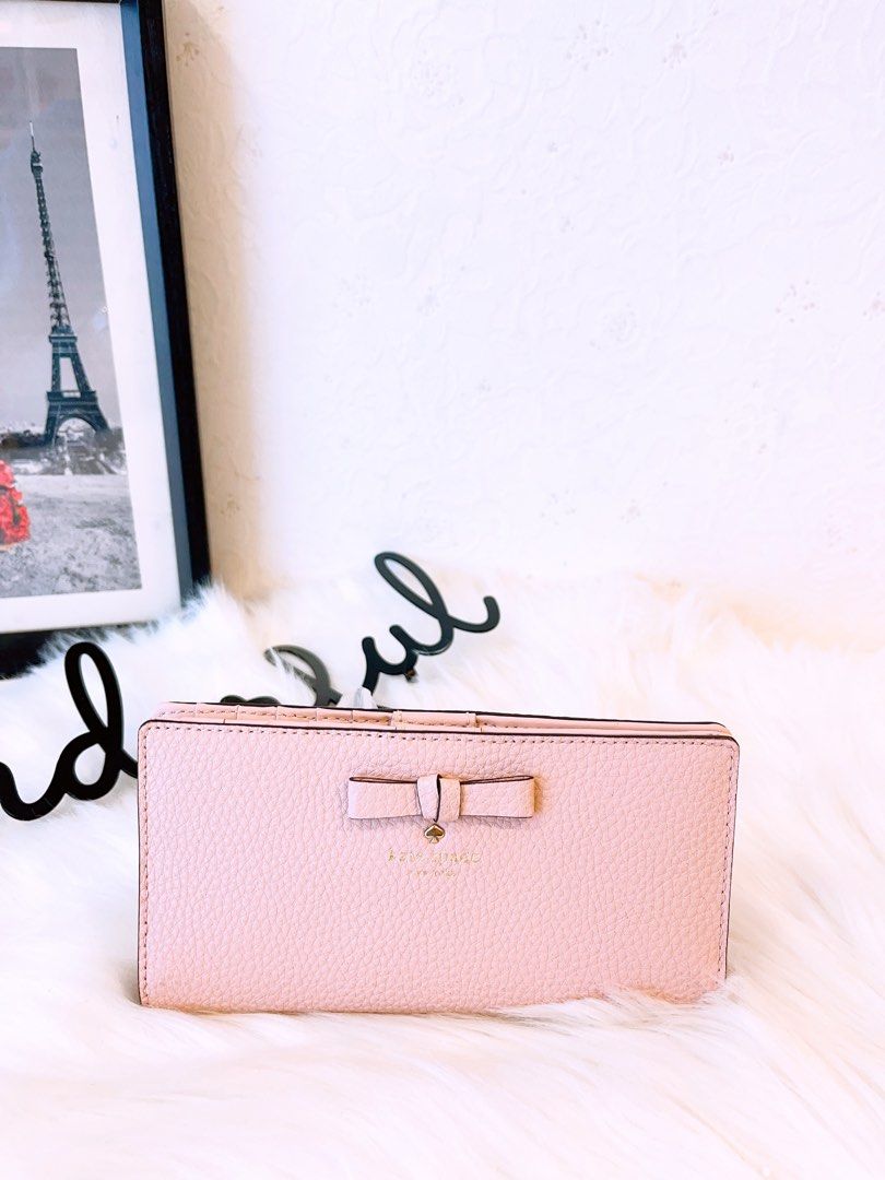 Kate spade leather Long wallet new with defect, Luxury, Bags & Wallets ...