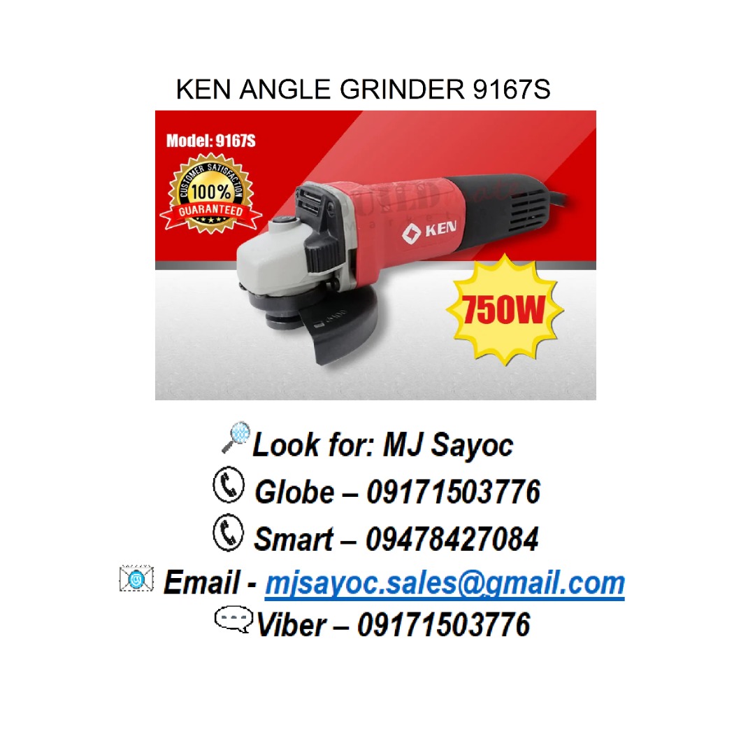 KEN ANGLE GRINDER 9167S, Commercial & Industrial, Construction Tools ...