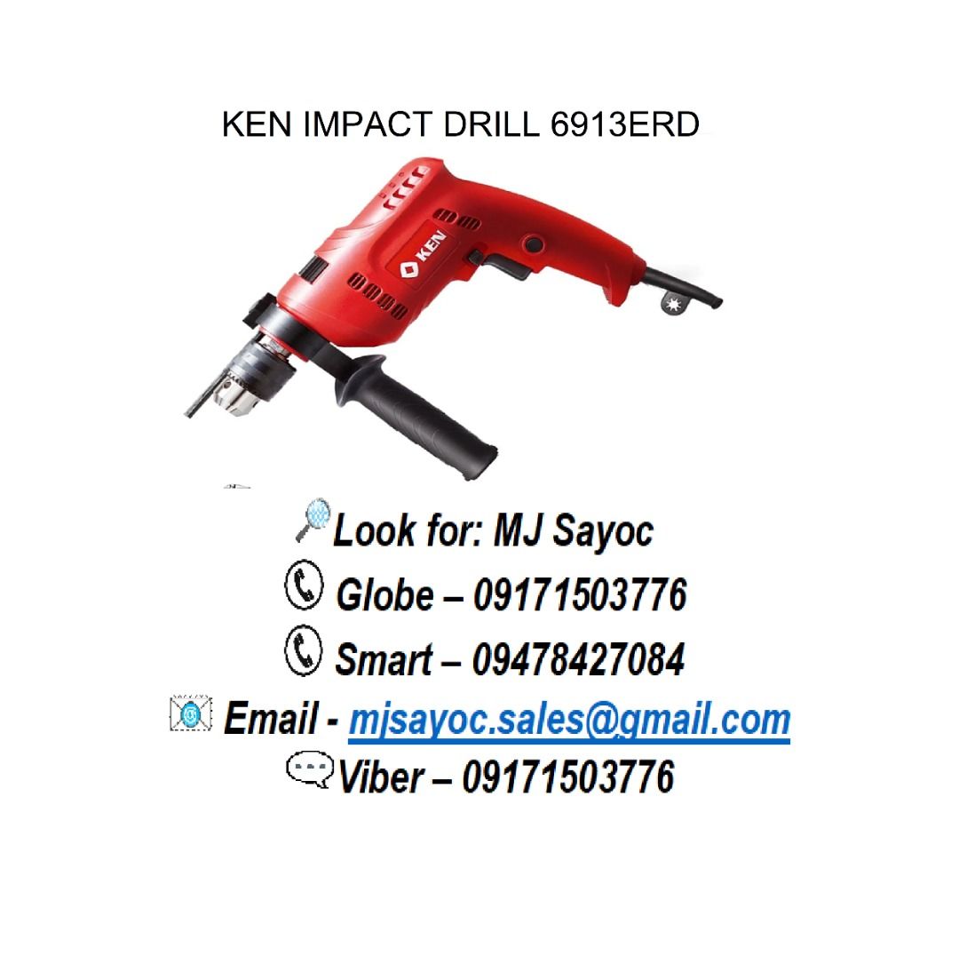 KEN IMPACT DRILL 6913ERD, Commercial & Industrial, Construction Tools ...