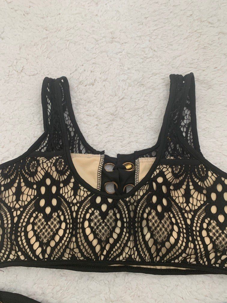 Lace Bikini Set, Women's Fashion, Swimwear, Bikinis & Swimsuits on ...