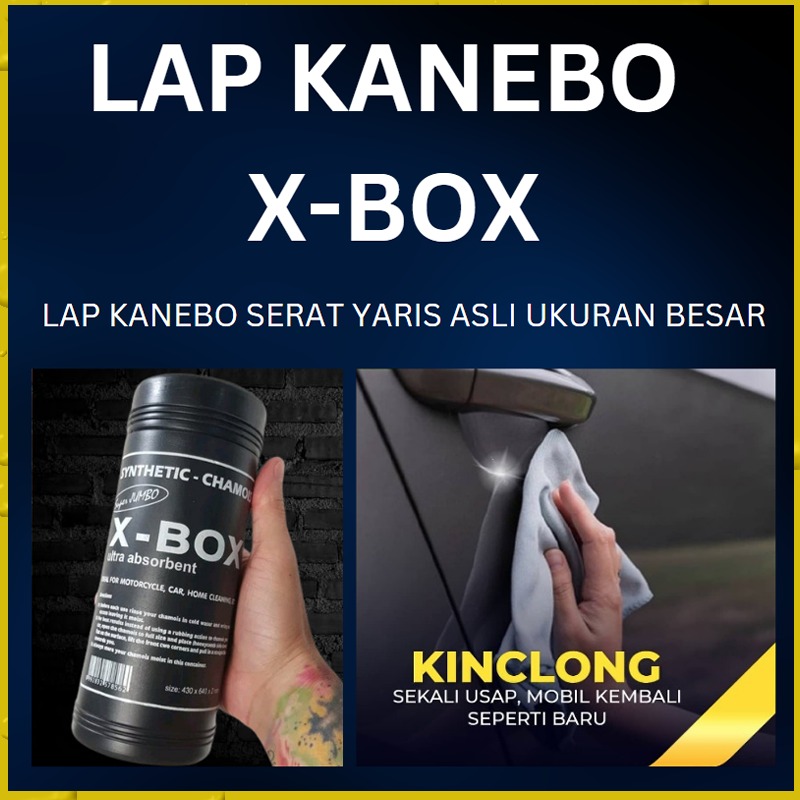 LAP KANEBO SERAT YARIS ASLI UKURAN BESAR X-BOX, Aksesoris Mobil di Carousell