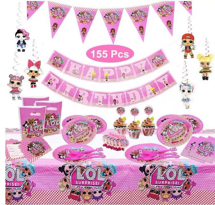 Lol Surprise Dolls party supplies - flag party banner / party deco ...