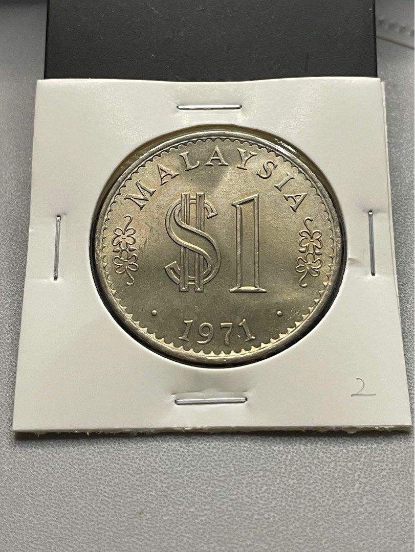 Malaysia RM1 1971 1 ringgit keydate duit lama syiling, Hobbies & Toys ...