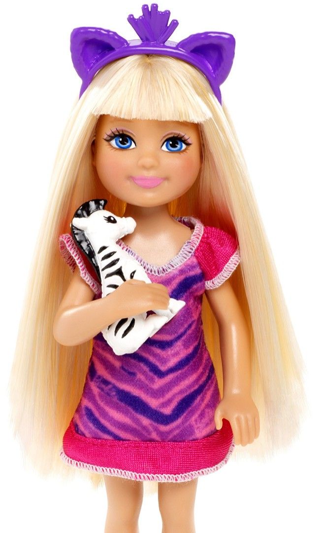 Mattel 2013 - Barbie Sister Safari Chelsea Doll, Baby Zebra, Hobbies ...