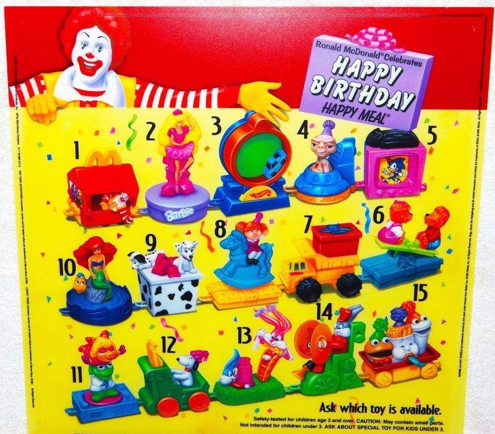 McDonald's Vintage 1985 Happy Birthday Happy Meal - McDonalds McDonald ...