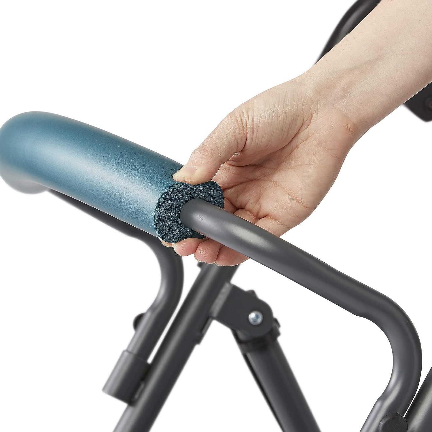 Medline Rollator Walker with Seat and Wheels, Folding Walker for ...