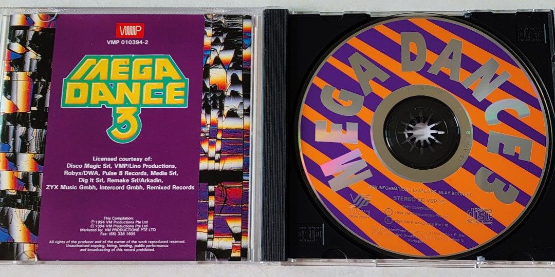Mega Dance 3 ( VSP MALAYSIA ) CD, Hobbies & Toys, Music & Media, CDs ...