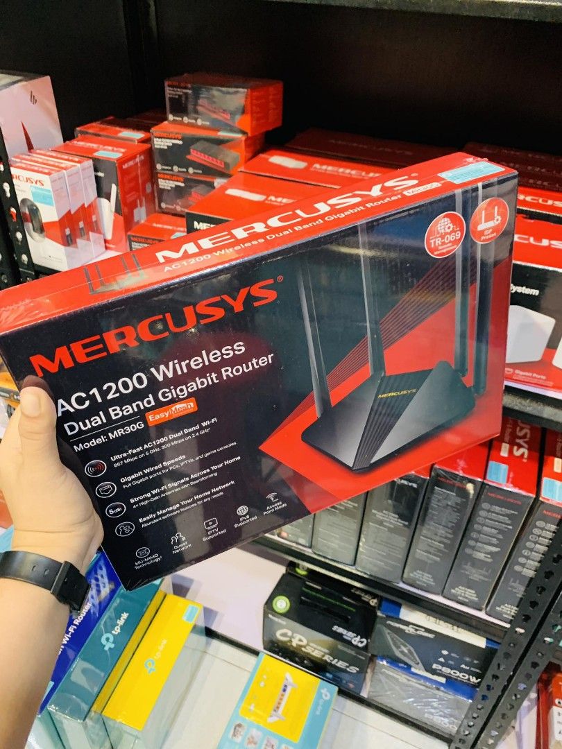 Mercusys MR30G AC1200 Wireless Dual Band Gigabit Router, Computers ...