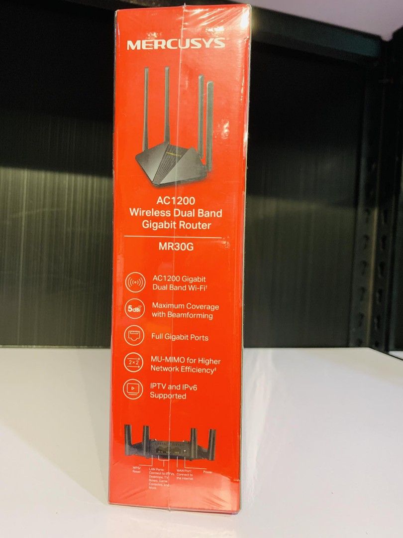 Mercusys MR30G AC1200 Wireless Dual Band Gigabit Router, Computers ...