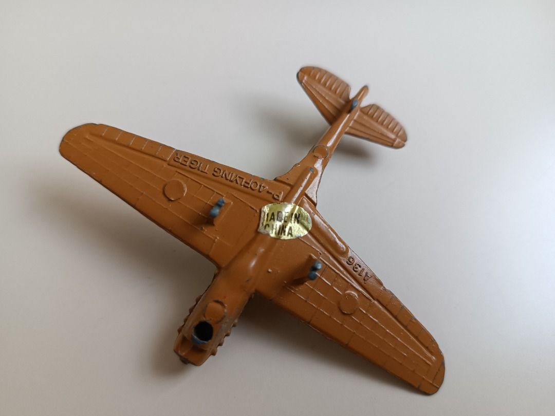 P-40 Flying Tiger - Cast Metal Toy Airplane Model (Wheels Missing ...