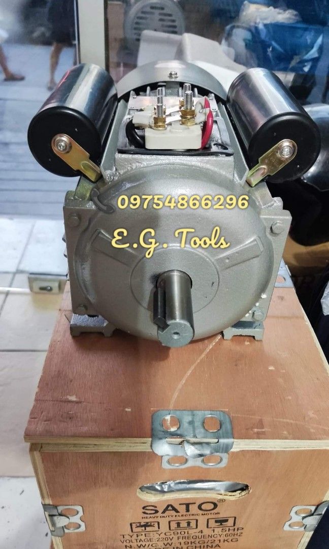 MINDONG 1.5HP Single Phase Induction Motor/Electric Motor Copper ...