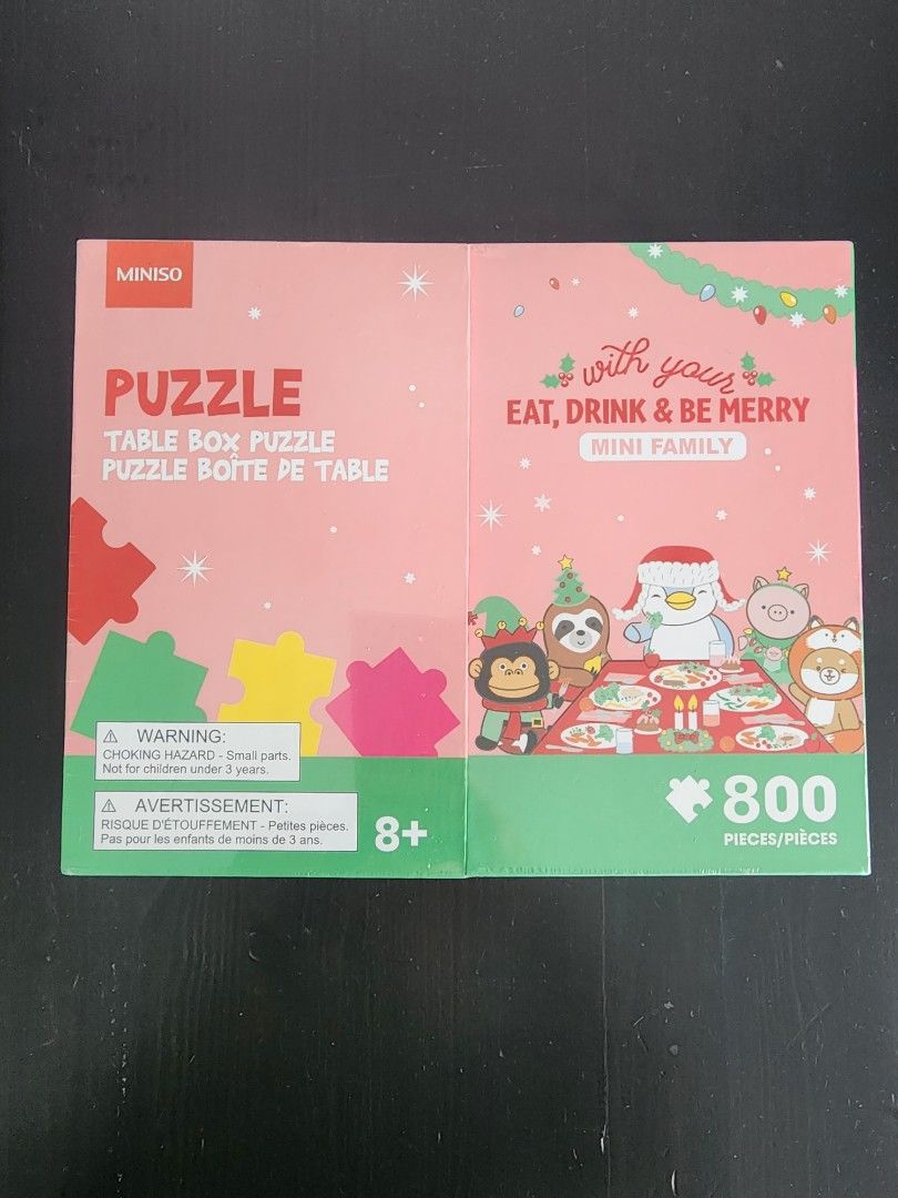 Miniso Puzzle Table Box, Hobbies & Toys, Stationery & Craft, Other ...