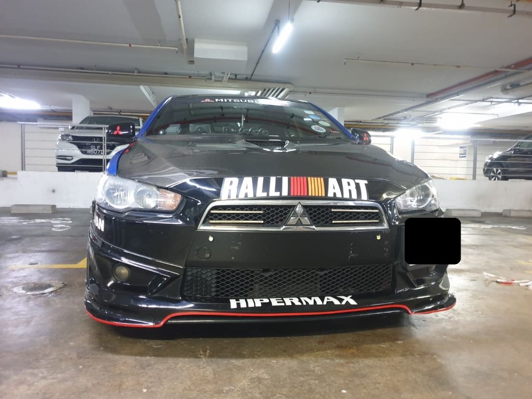 Mitsubishi Lancer Exo Bumper line stickers - Authentic Red 3M ...