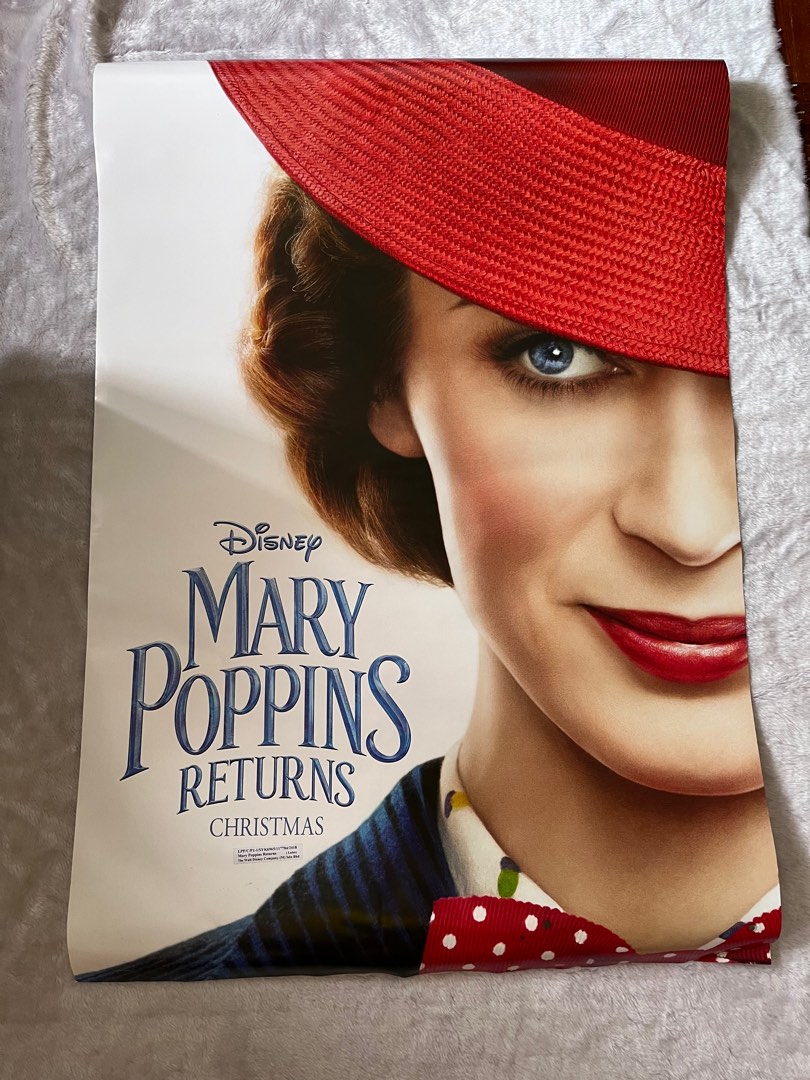 Movie Poster Disney Mary Poppins Returns, Hobbies & Toys, Books ...