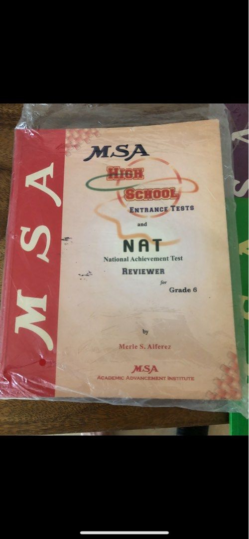 MSA high School entrance test reviewer, Hobbies & Toys, Books ...