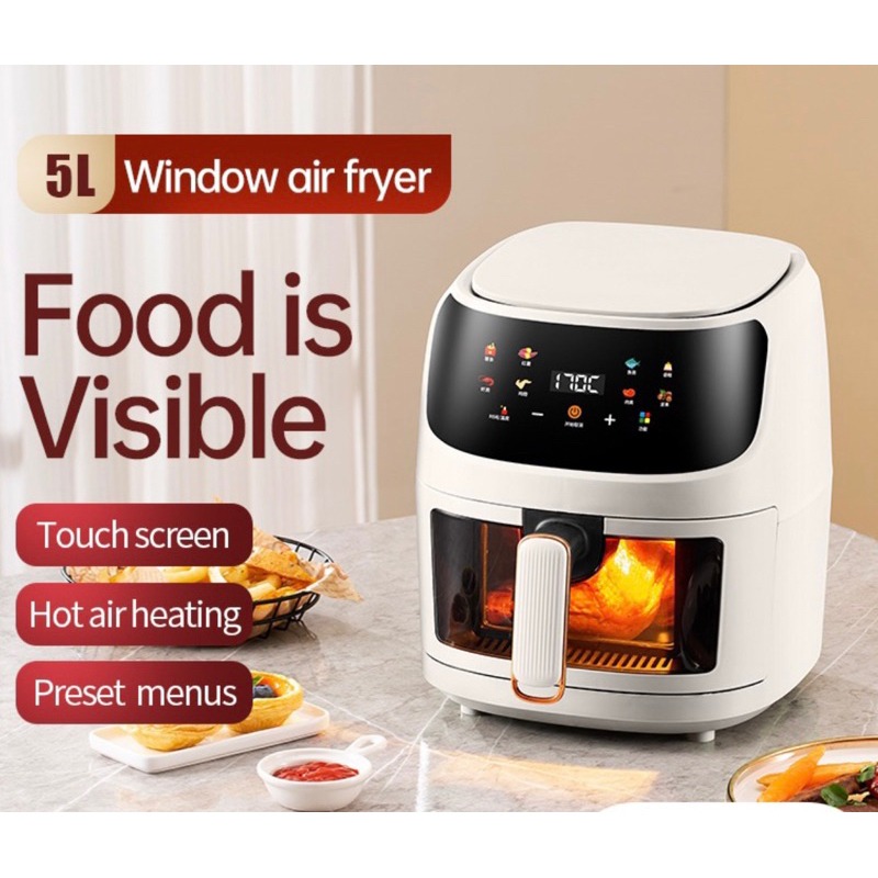 Multi-functional air fryer transparent visualization home automatic ...