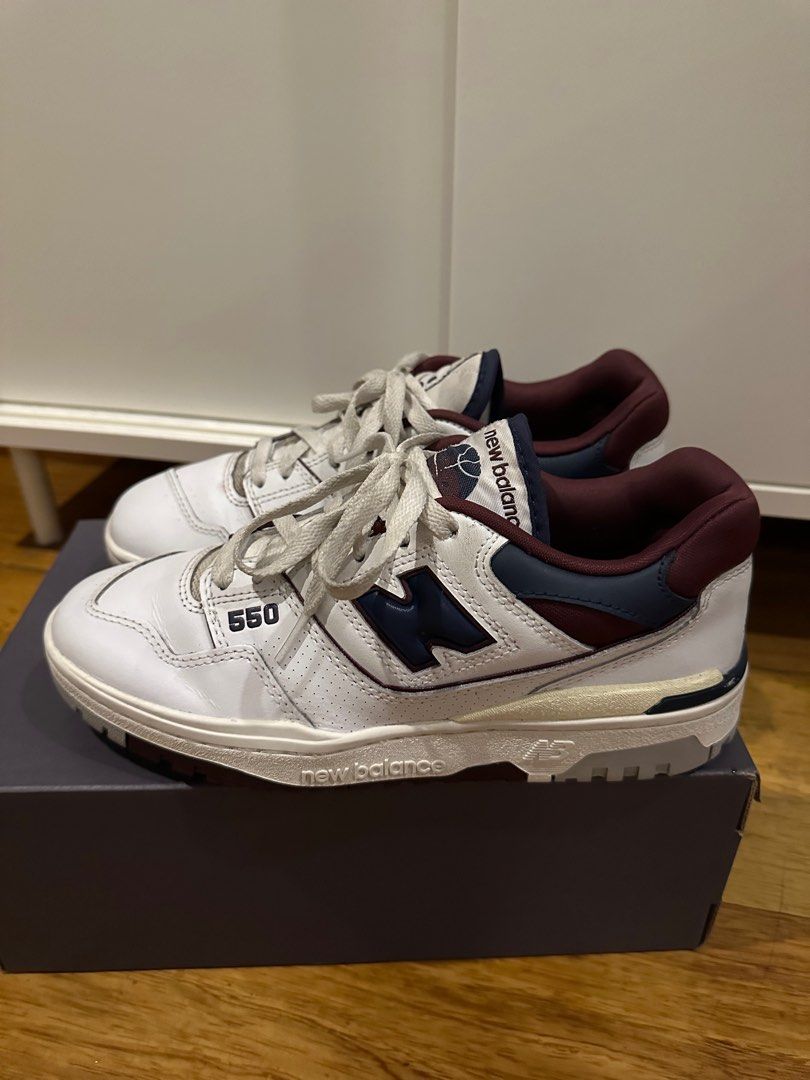 New Balance 550 Navy Blue on Carousell