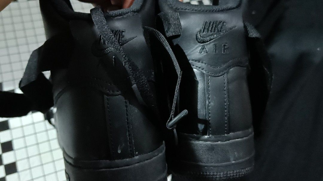 Nike Air Force 1 High '07 AF1 Triple Black CW2290-001, Men's Fashion ...