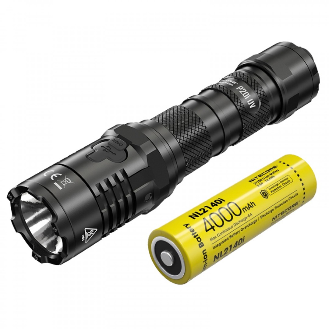 Nitecore P20i UV Luminus SST-40-W LED 1800L USB Rechargeable Flashlight ...