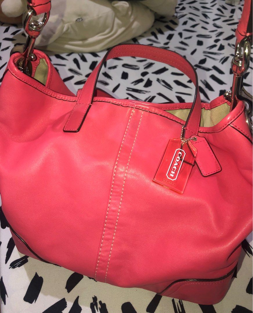 NWT Coach F27728 Hadley Medium Leather Duffle Handbag, Luxury, Bags ...