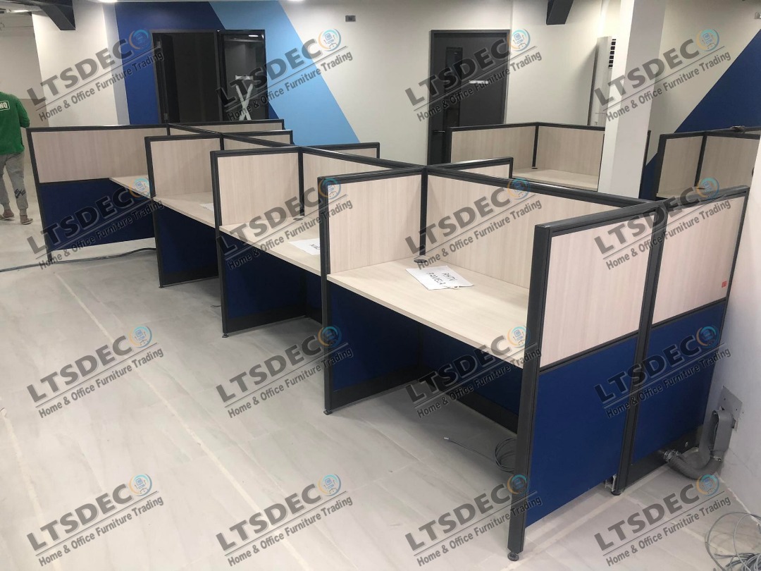 office partition modular table -- bpo cubicle furnitures on Carousell