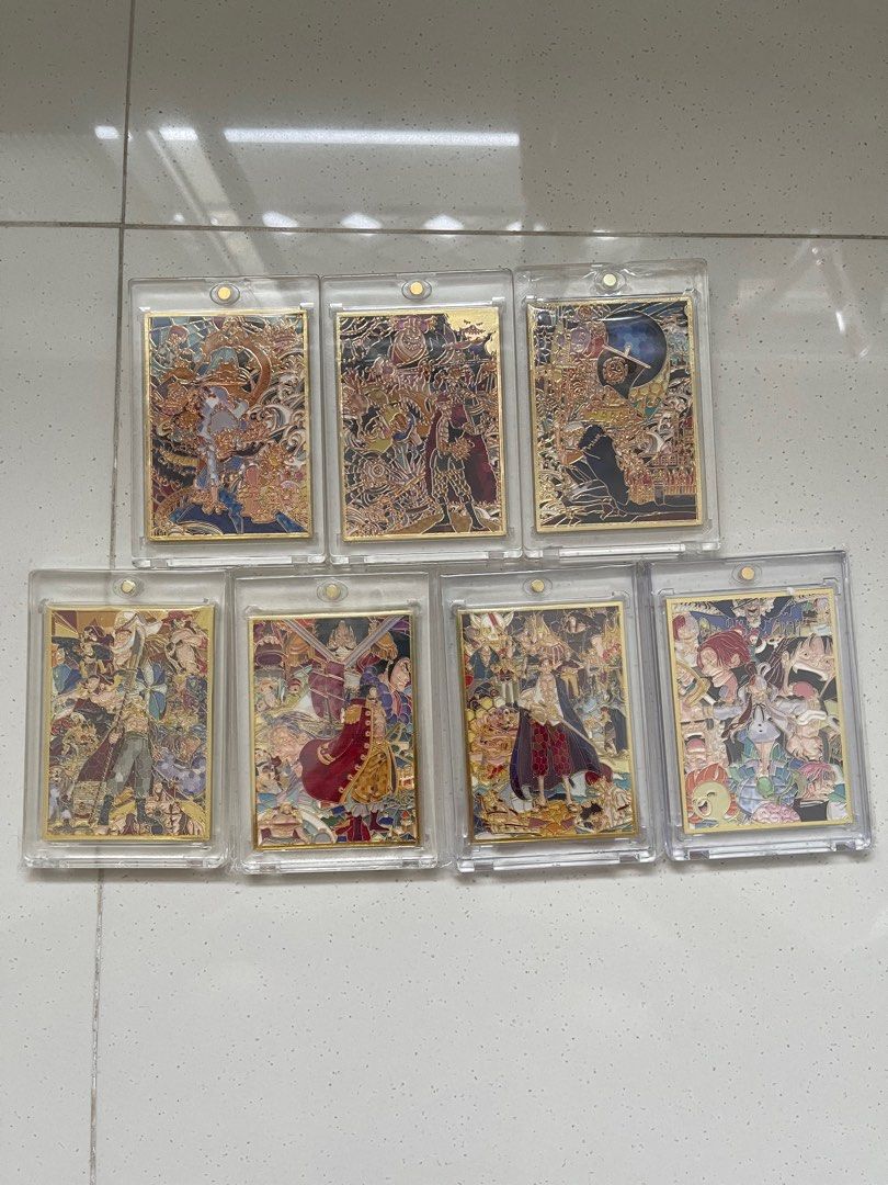 One piece gold metal card, Hobbies & Toys, Memorabilia & Collectibles ...