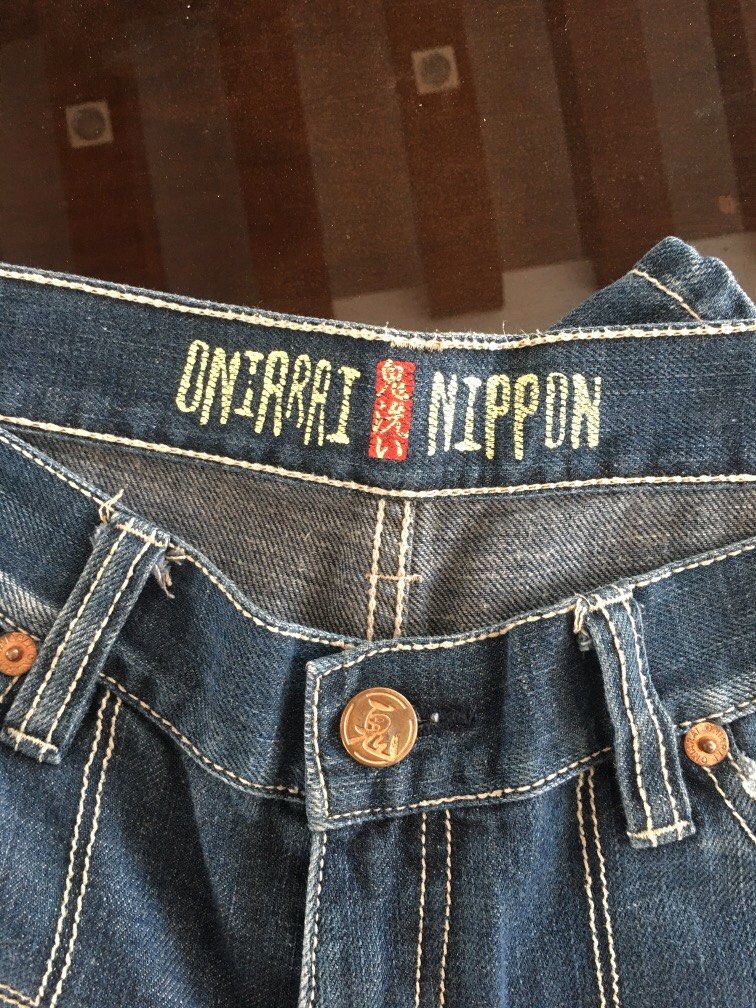 ONIARAI NIPPON BIG LOGO, Men's Fashion, Bottoms, Jeans on Carousell