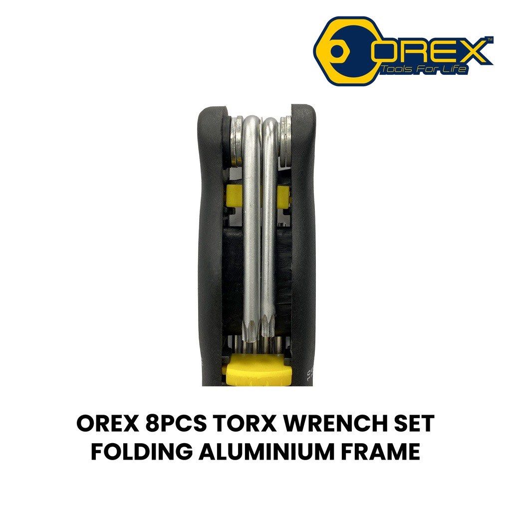 Orex 8 pcs torx wrench set, folding aluminium frame, Hobbies & Toys ...
