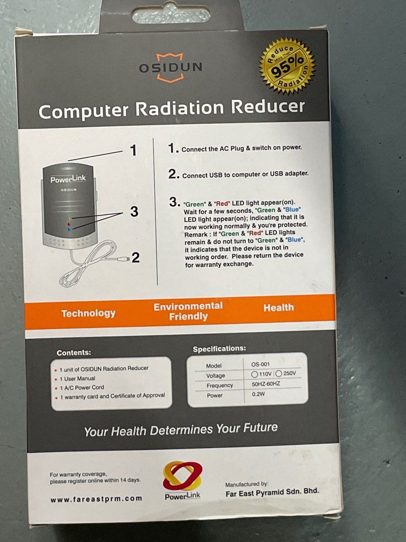 OSIDUN Computer Radiation Reduce, Computers & Tech, Parts & Accessories ...