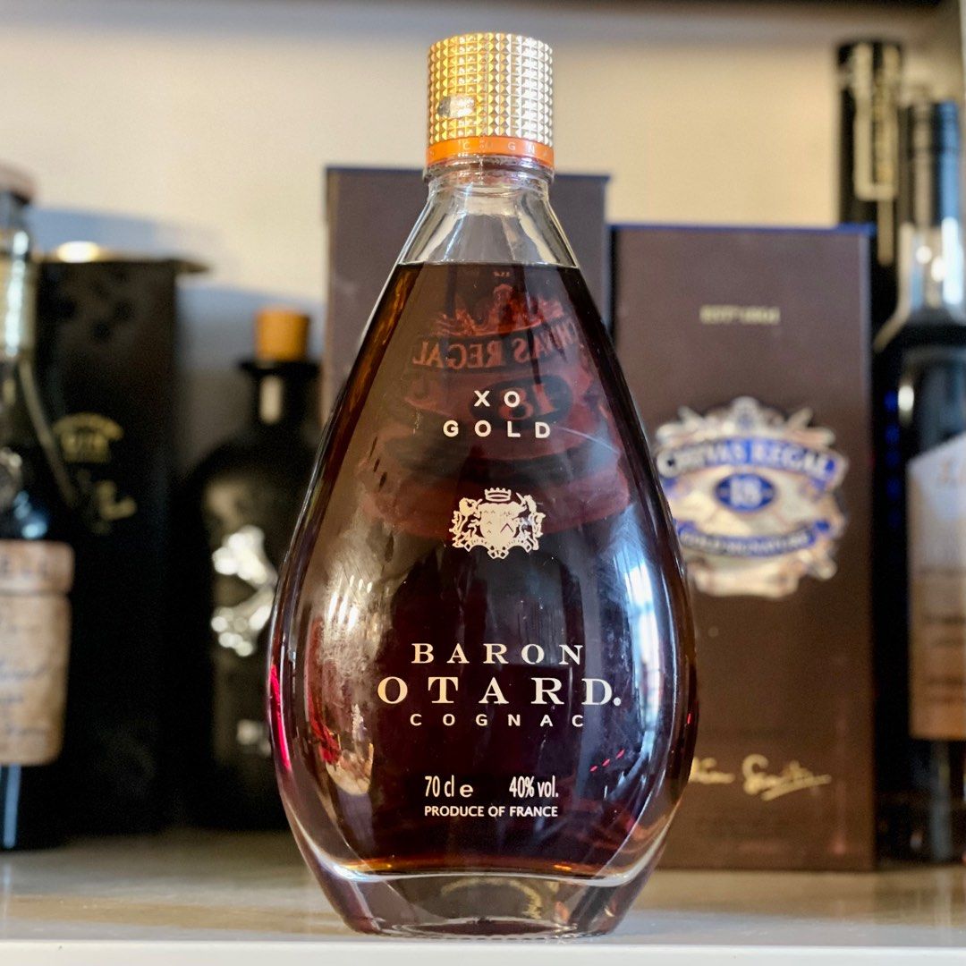 Otard XO Baron Gold Cognac w box 700ml, Food & Drinks, Alcoholic ...