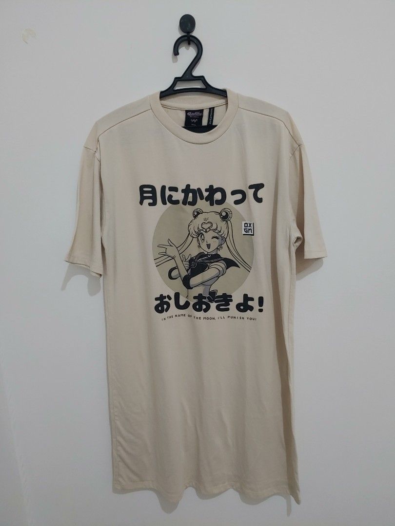Oxgn x sailor moon oversized tee, Women's Fashion, Dresses & Sets ...