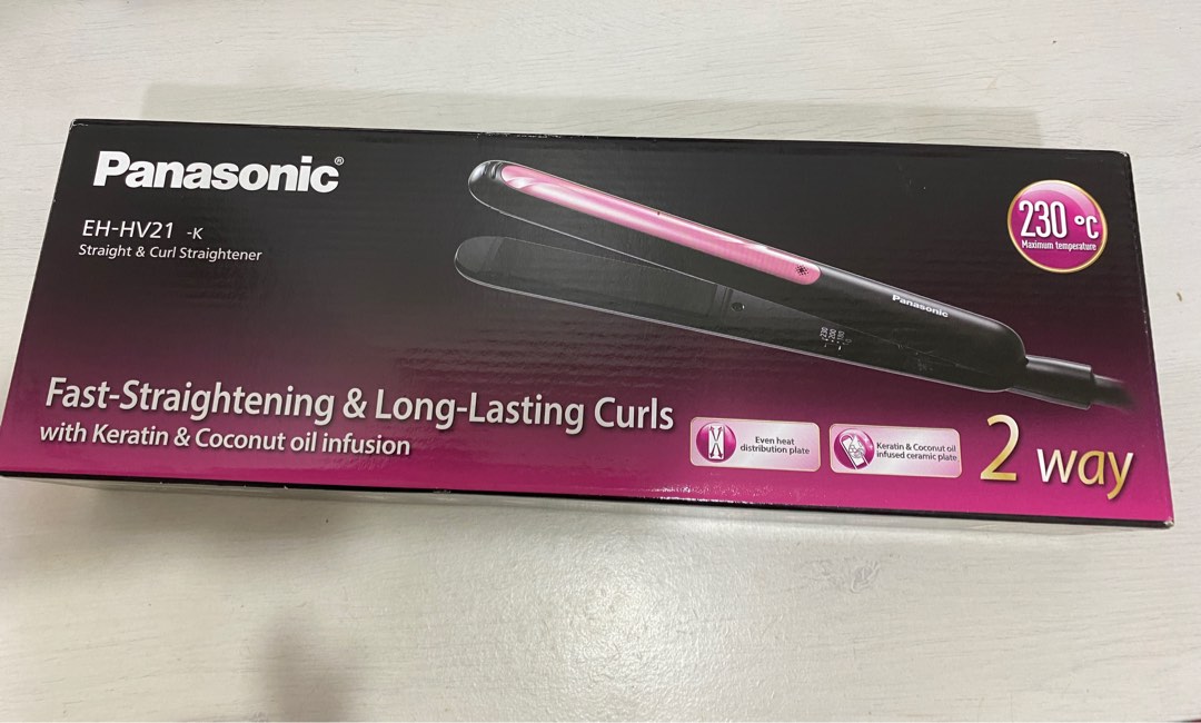 Panasonic hair straightener styler, Beauty & Personal Care, Hair on Carousell