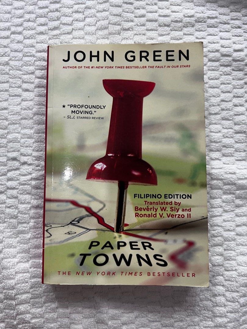 Paper Towns (Filipino Edition), Hobbies & Toys, Books & Magazines ...