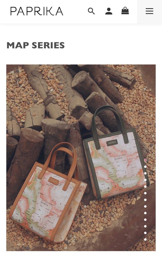 Paprika map sling bag, Fesyen Wanita, Tas & Dompet di Carousell