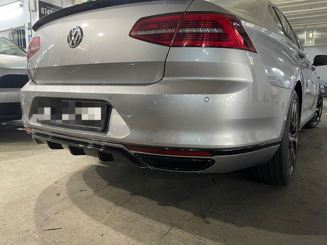 Passat B8 1.8 2.0 Rear Diffuser, Car Accessories, Accessories on Carousell