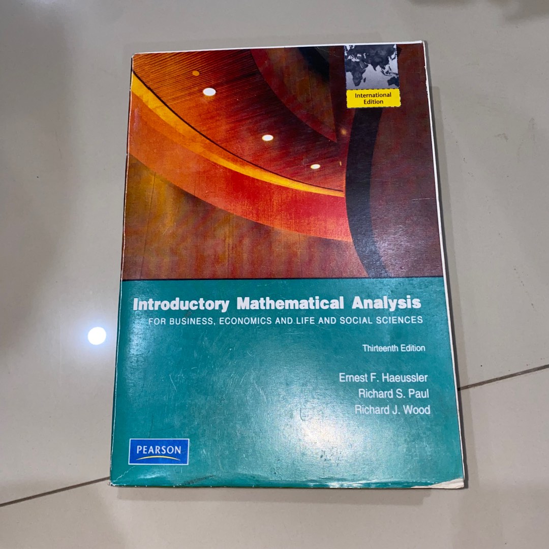 Pearson Introductory mathematical analysis, Buku & Alat Tulis, Buku ... Pearson Introductory mathematical analysis, Buku & Alat Tulis, Buku ...