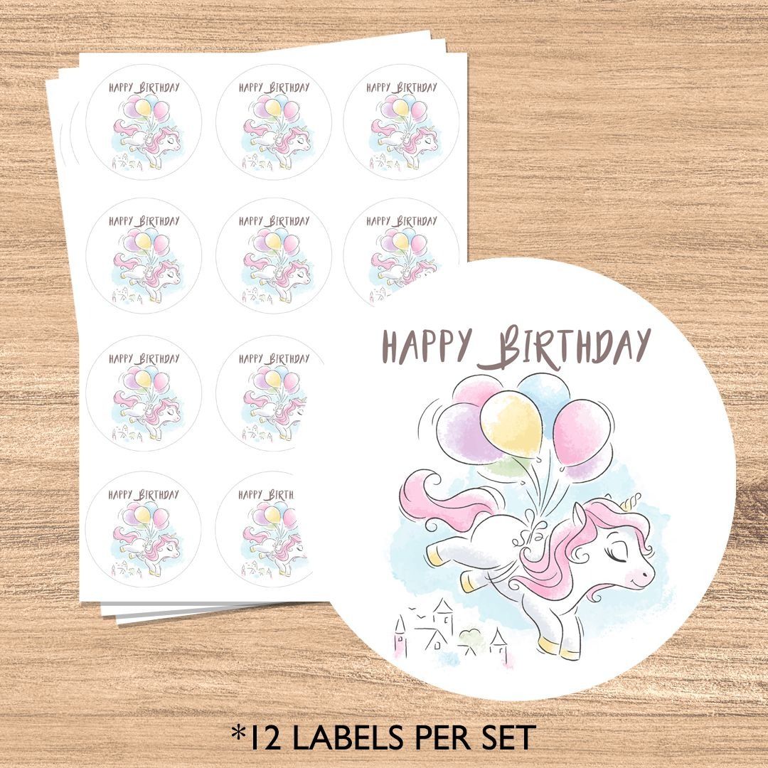 Personalized Birthday Sticker Labels Party Favor Labels Goodie Bag ...