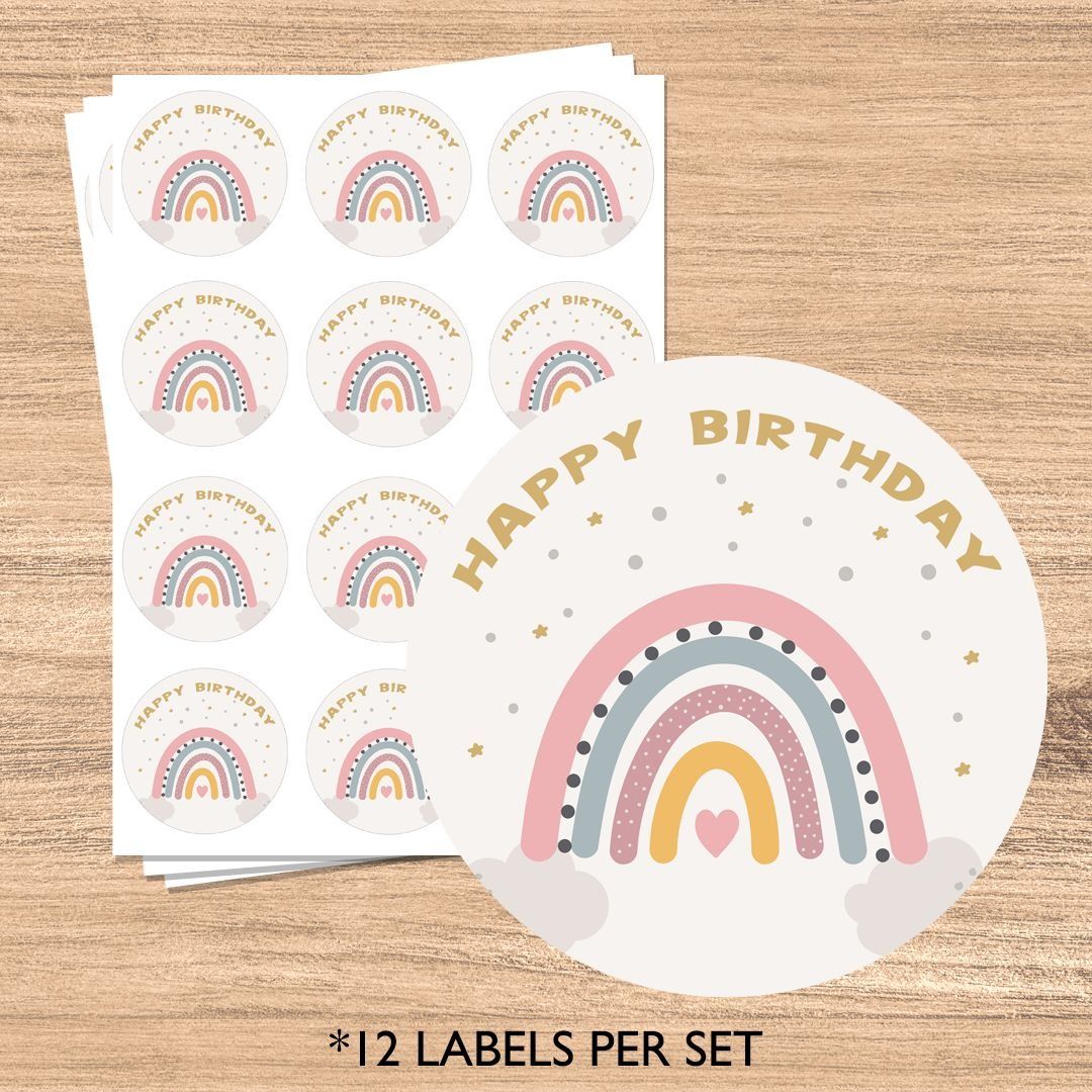 Personalized Birthday Sticker Labels Party Favor Labels Goodie Bag ...