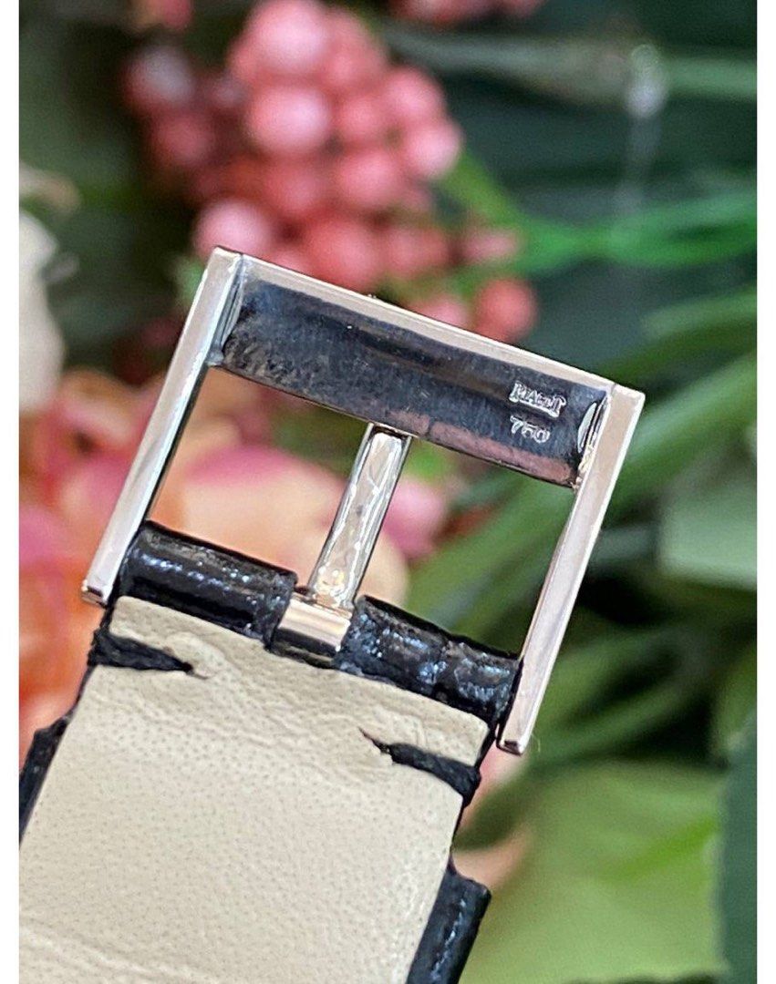 PIAGET 750 WHITE GOLD MOTHER OF PEARL DIAL WITH DIAMONDS AND RUBIES ...