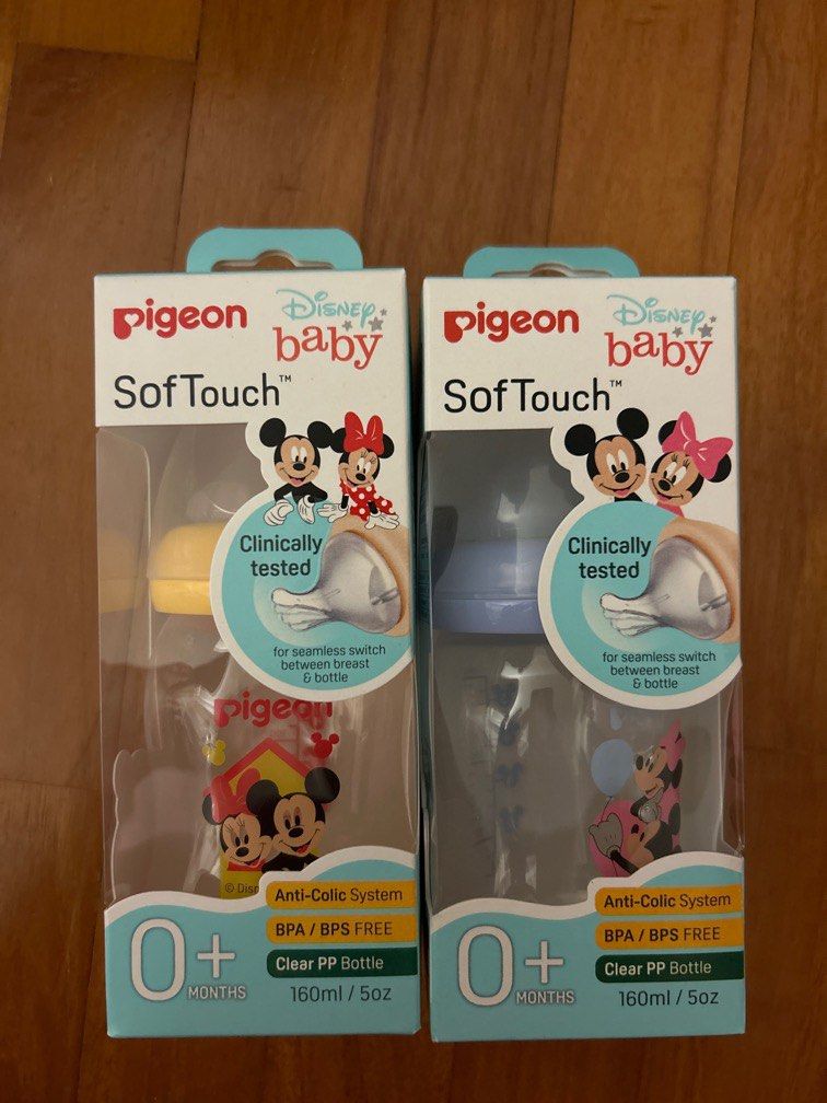 Pigeon soft touch disney bottle, Babies & Kids, Nursing & Feeding ...