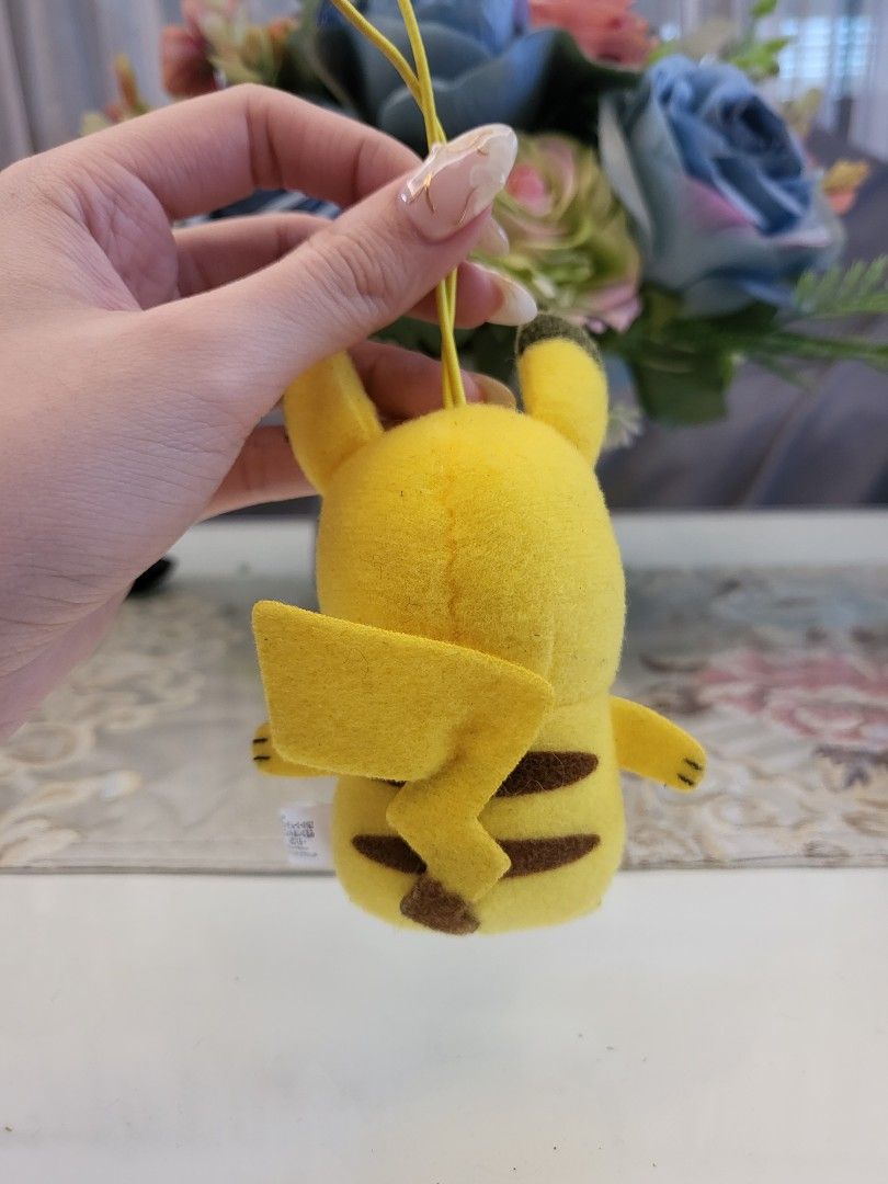 Pikachu Plushie Keychain on Carousell