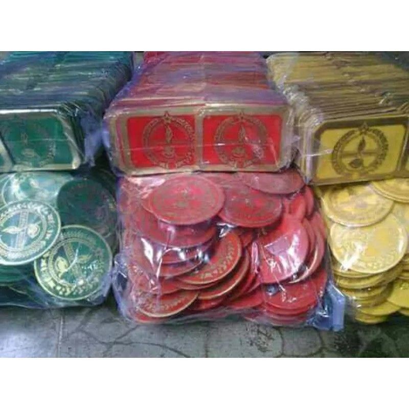 PIN EMBLEM TANDA LAMBANG TOPI PRAMUKA COWOK CEWEK SEGI KOTAK BULAT ...