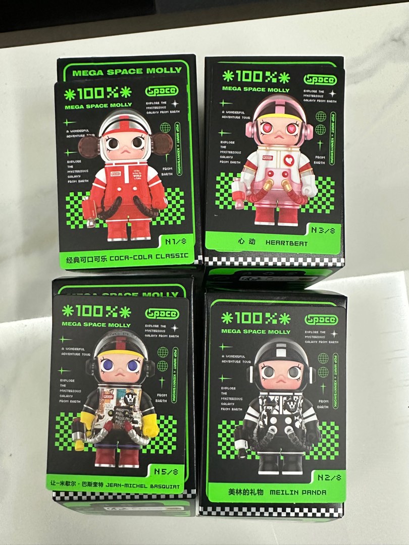 Popmart Molly Space 100% (Coke Coca Cola), Hobbies & Toys, Toys & Games ...