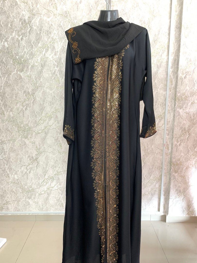 PREMIUM NIDHA ABAYA made in UAE, Women's Fashion, Muslimah Fashion ...