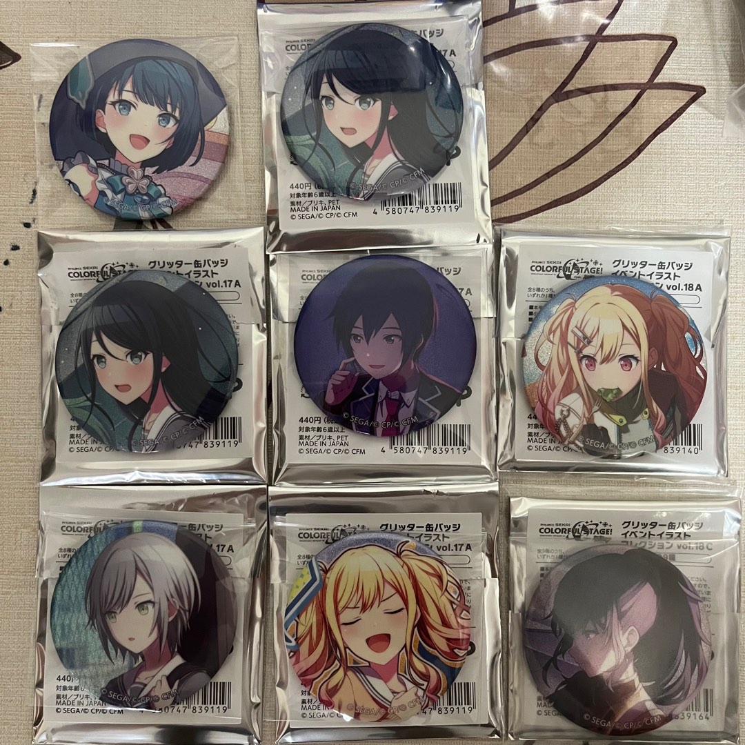 project sekai glitter badge, Hobbies & Toys, Memorabilia & Collectibles ...