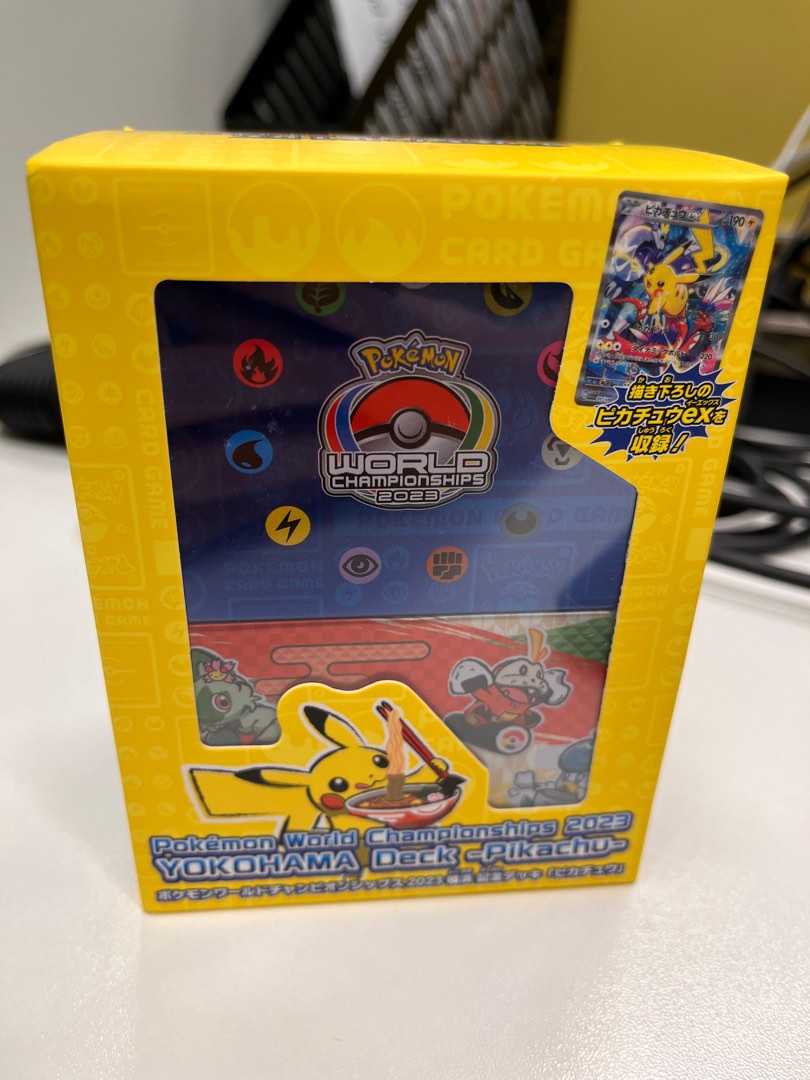 PTCG Pokémon wcs 2023 Yokohama deck 橫濱限定禮盒 比卡超, 興趣及遊戲, 玩具 & 遊戲類 - Carousell