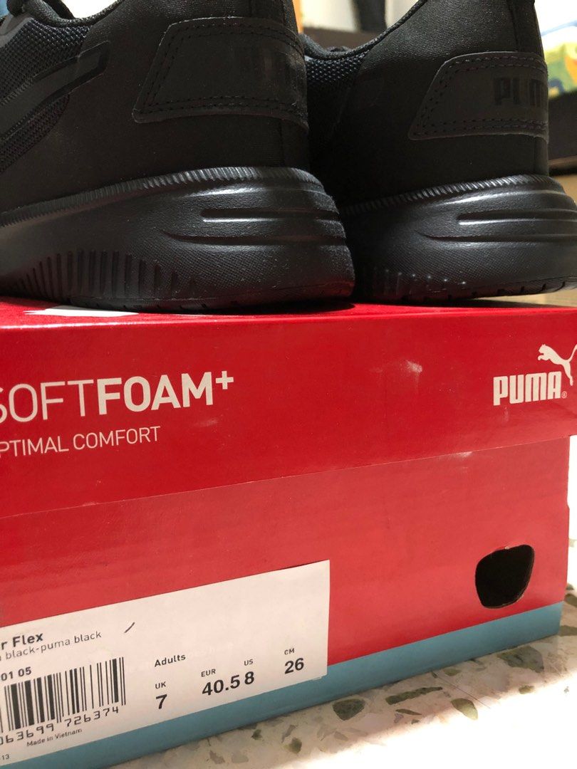 Puma Black Shoes, Men's Fashion, Footwear, Sneakers on Carousell