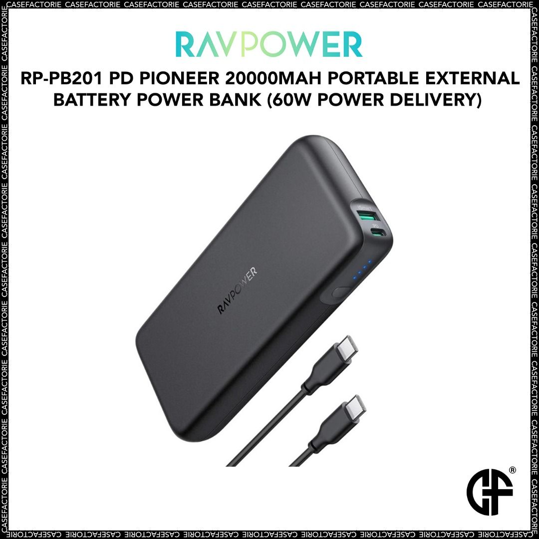 RAVPower RP-PB201 PD Pioneer 20000mAh Portable External Battery Power ...