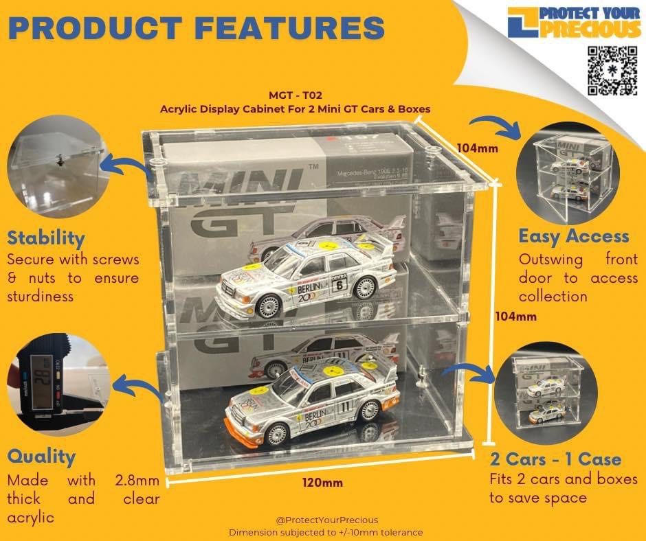 [Ready Stock] Display Cabinet for 2 Mini GT Cars & Boxes, Hobbies ...