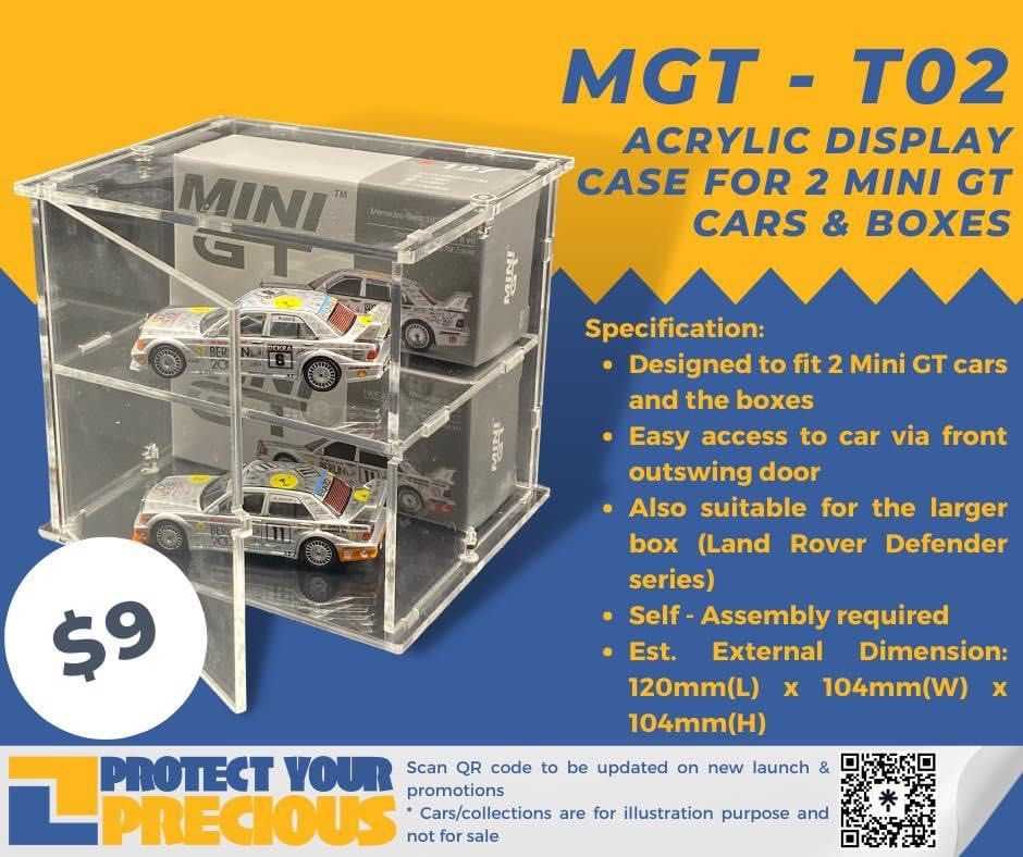 [Ready Stock] Display Cabinet for 2 Mini GT Cars & Boxes, Hobbies ...